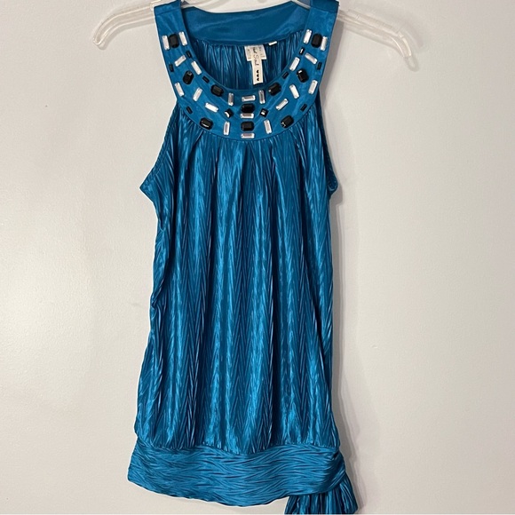 Heart Soul | Tops | Vintage Heart Soul Y2k Satin Jeweled Halter Top ...